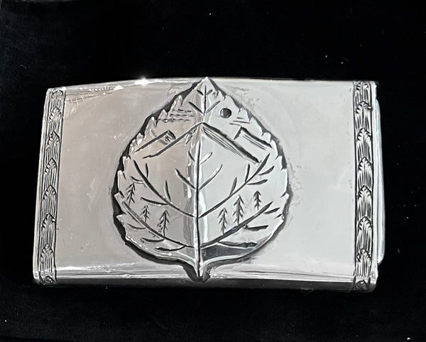 "Aspen Leaf" Sterling Silver Belt Buckle – JohnAllenWoodward